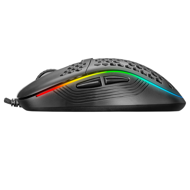 SMX-R85 GENTLE Siyah 12800dpi RGB Ledli Süper Hafif Makrolu Gaming Oyu ...