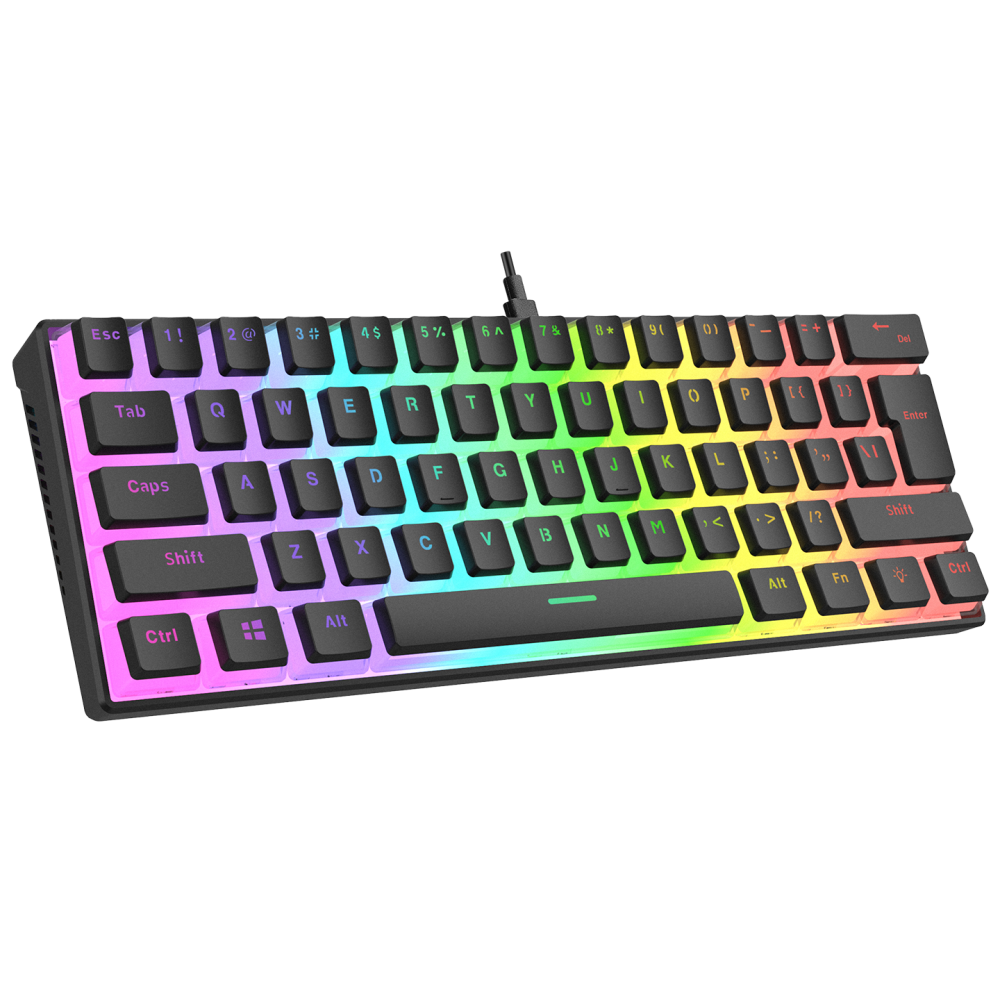 RADIANT K11 Siyah Type-C / Puding Tuşlu US Layout Red Switch Gaming Oy ...