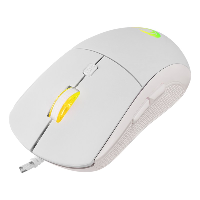 Radiant M1 Makrolu 7200 dpi RGB Oyuncu Mouse-Beyaz – Rampage