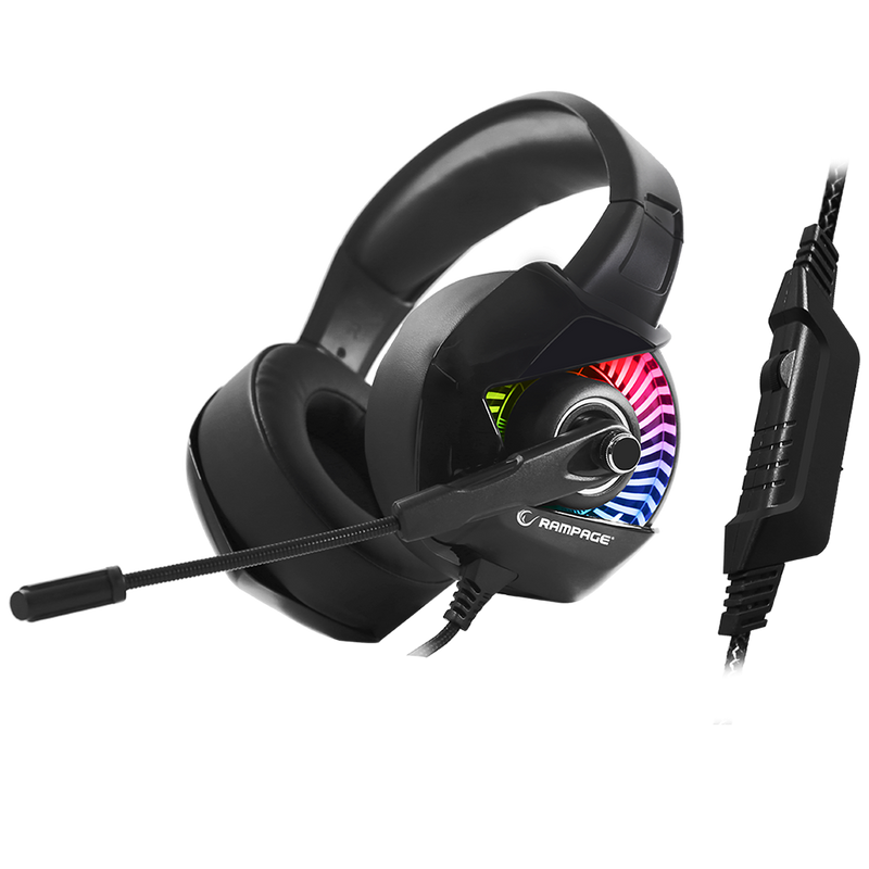 Rm-K66 Typhoon RGB 7.1 Oyuncu Kulaklığı – Rampage