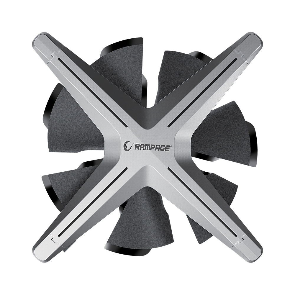 X12 Kit RGB 1200RPM Oyuncu Kasa Fan Kiti-Siyah – Rampage