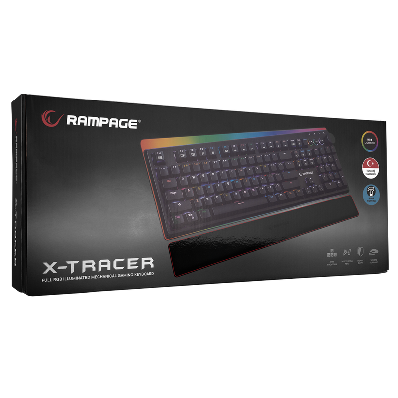 Kb-R97 X-Tracer Usb Blue Switch Türkçe Mekanik Oyuncu Klavyesi-Siyah ...