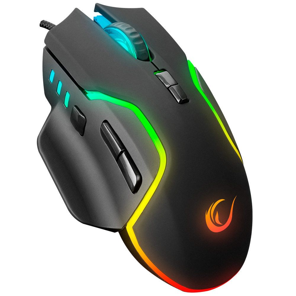 Miracle M2 Usb Siyah 8 Tuşlu RGB 7200dpi Gaming Oyuncu Mouse – Rampage