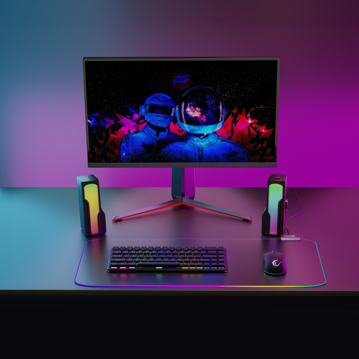 Radiant M1 Makrolu 7200 dpi RGB Oyuncu Mouse-Beyaz – Rampage